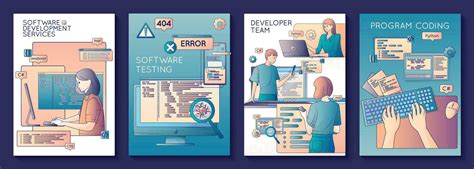 Software Development Vertical Compositions 28571412 Vector Art At Vecteezy