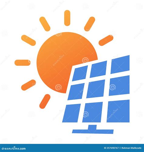 Logo Solaire Illustration Du Panneau Solaire Et Du Vecteur Solaire