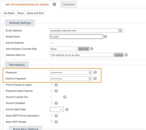Directories Cloud Password Reset Notification Mimecast