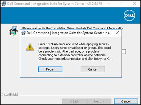 An Error Occurred While Applying Security Settings Fasrthin