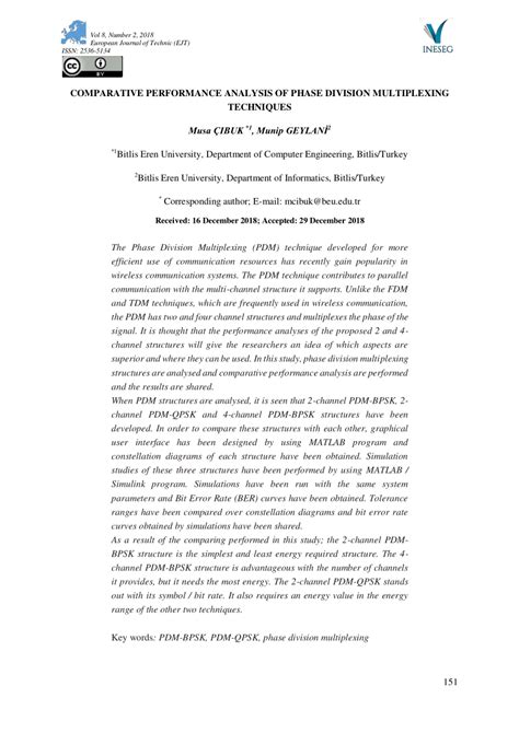 pdf comparative performance analysis of phase division multiplexing