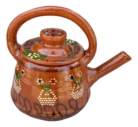 Tetera De Barro Artesanal Para Café O Té 2 Litros Meses Sin Interés