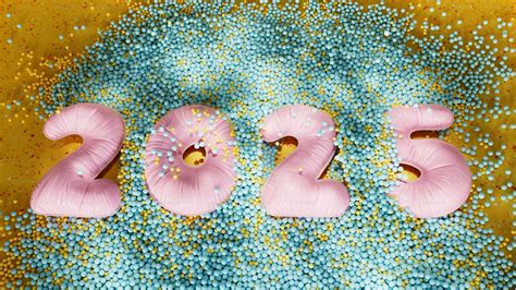 숫자 모양의 스프링클이 있는 분홍색 프로스트 도넛 사진 Unsplash의 3d 렌더 이미지