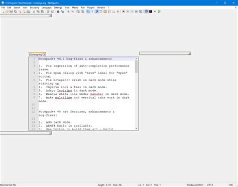 Resizing Notepad Resizes All Documents And Shows Articafacts Notepad Community