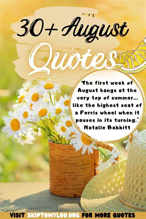 August Quotes Skip To My Lou