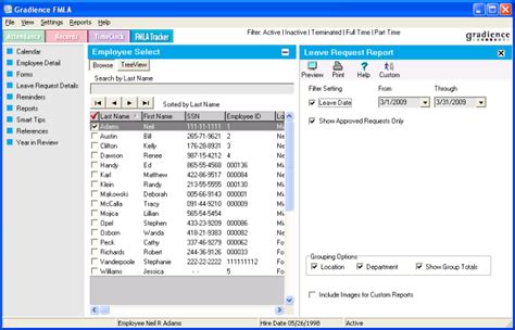 Fmla Tracker Leave Request Report Gradience Support