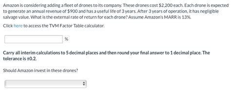 solved amazon is considering adding a fleet of drones to its