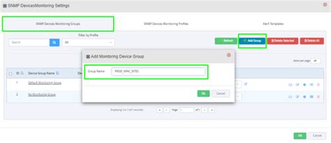 Creating New Device Monitoring Groups And Profiles Network Monitoring