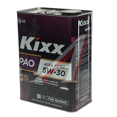L209044TE1 Масло моторное PAO A3/B4 5W30 синт.4л KIXX - L209044TE1 KIXX ...