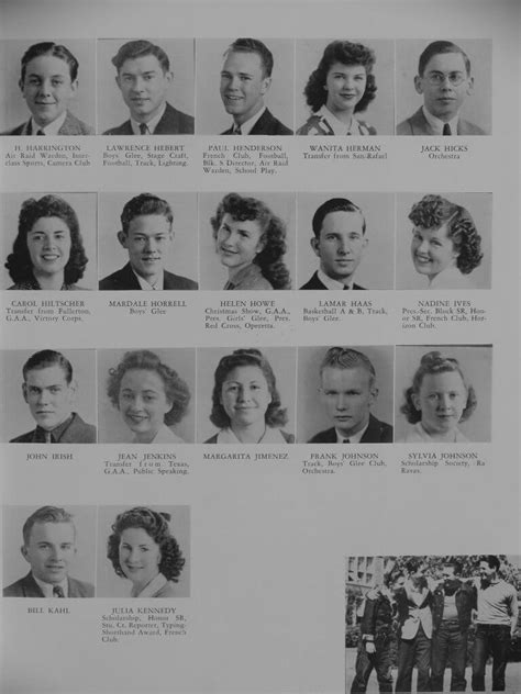 Class Of 1943 ~ Santa Rosa High School Santa Rosa High School Foundation