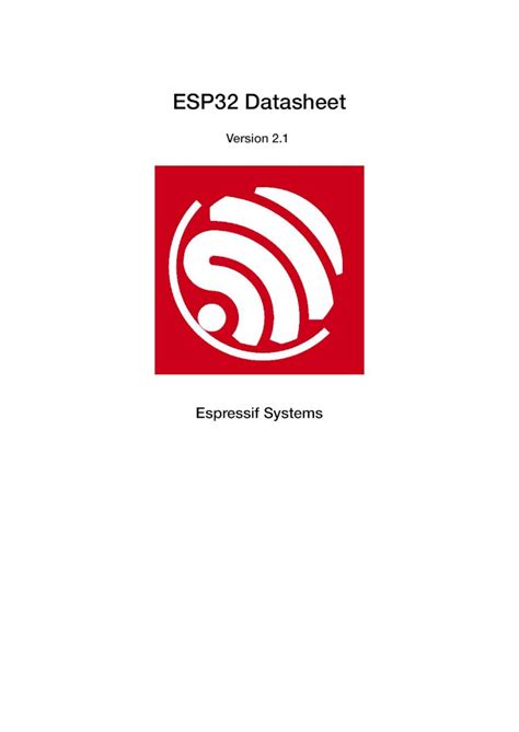 Pdf Esp32 Datasheet · Aes Hashsha 2 Rsa Espressifsystems 3