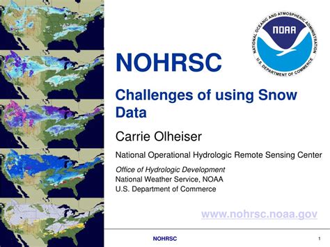 ppt nohrsc challenges of using snow data powerpoint presentation