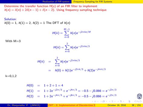 Discrete Time Systems And Discetre Time Fourier Ppt