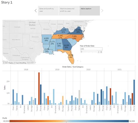 步骤 7：生成故事以进行演示 Tableau