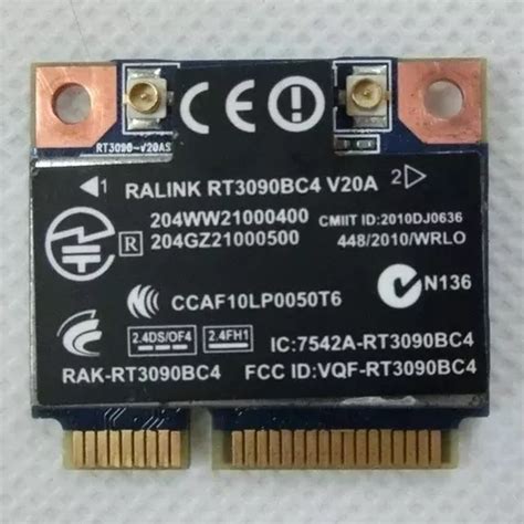 Mini Pci Wifi Wireless Ralink Rt3090bc4 V20a P/ Hp Dv5-2000 ...