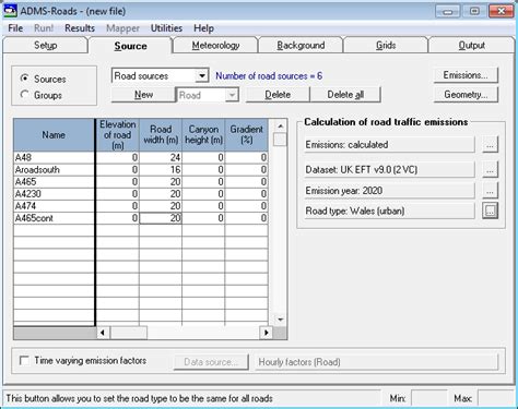 Cerc Environmental Software Adms Roads Interface Cerc Environmental Software Adms Roads Interface