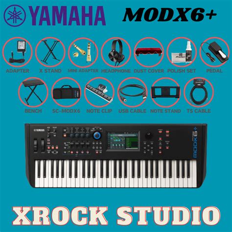 Yamaha Modx6 61 Semi Weighted Key Synthesizer With Sustain Pedal Package Modx 6 Modx 6