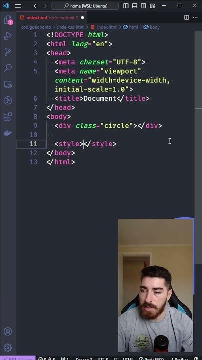 Como Fazer Um CÍrculo Somente Com Html E Css Youtube