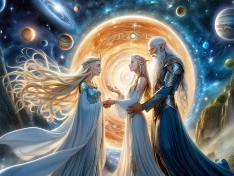 Merlin And Galadriel Ascending Into Universal Ecstasy Ai Image Generator