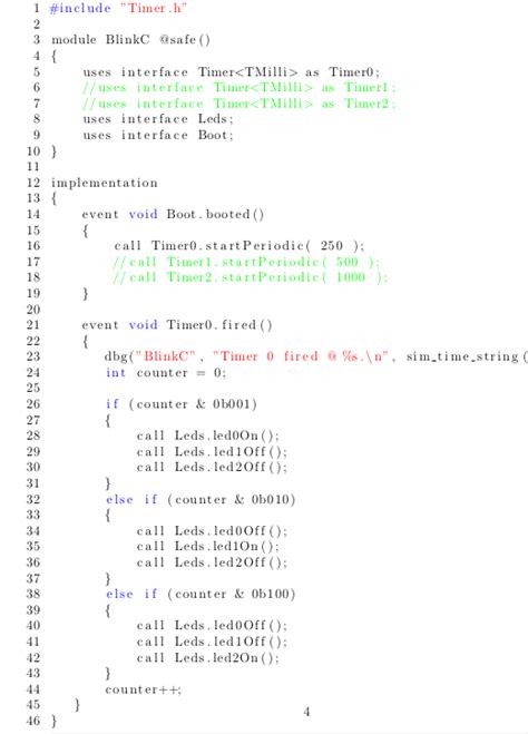 Solved Rewrite This Code For Tinyos In Different Way