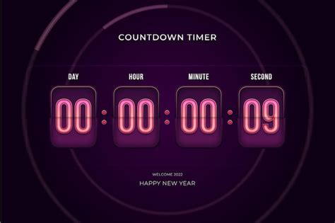 Premium Vector Countdown Timer Count Day Hour Minute And Second