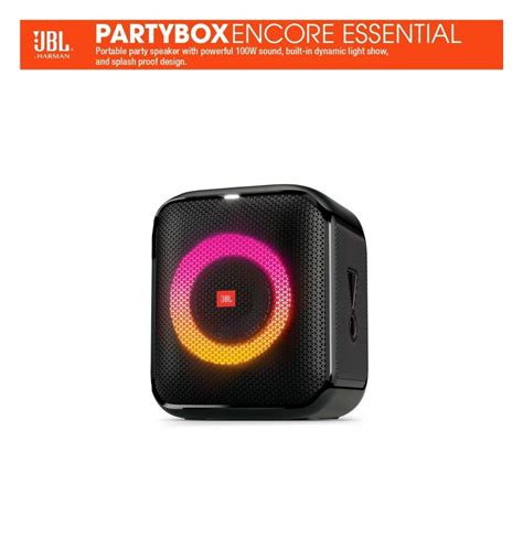 JBL Partybox Encore Essential Speaker W O Mic Yr Warranty Audio Soundbars Speakers