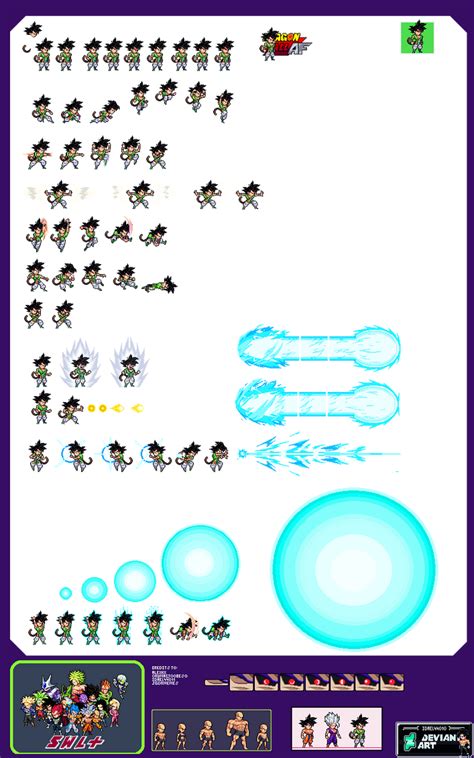 Goku Af Swl Sprite Sheet By Idael44010 On Deviantart