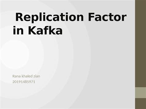 Replication Factor In Apache Kafka Summaries Law Docsity