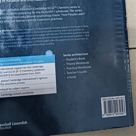 Cambridge Igcse Theory Workbook Chemistry Physics Biology Used Hobbies And Toys Books