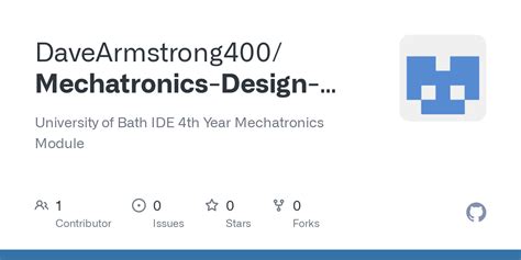 Github Davearmstrong400mechatronics Design Project University Of Bath Ide 4th Year