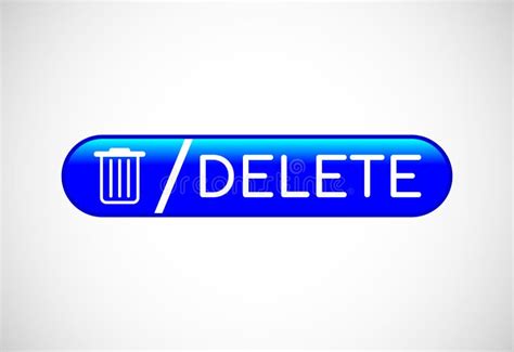 Delete Button Trash Can Bin Symbol Delete Web Icon Vector Illustration Stock Vector