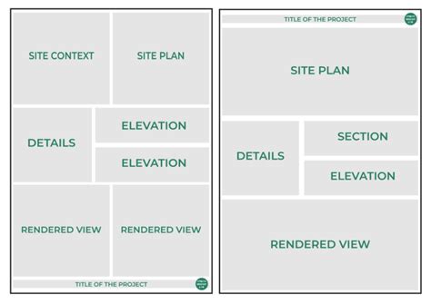 Architecture Sheet Composition Guide Presentation Design Template Architecture Presentation