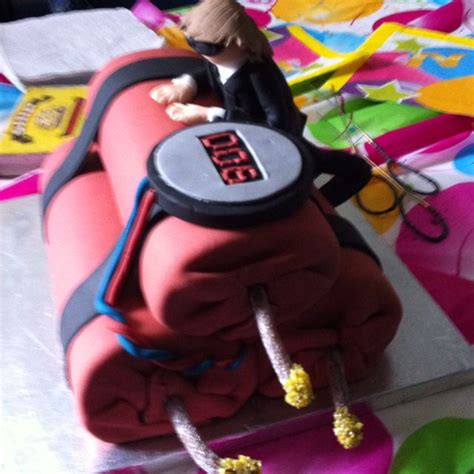 Secret Agent Cake for Spy Birthday Parties