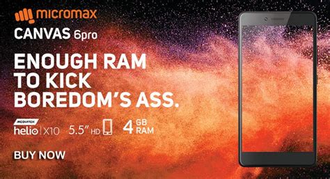 Micromax Canvas 6 Pro Now Available For Rs 13 333 Mobiles 6266