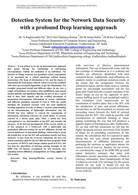 PDF Detection System For The Network Data Security With A Profound Deep Learning Approach