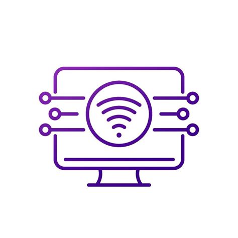 Wi Fi Connection Line Icon 52827068 Vector Art At Vecteezy