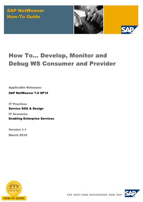 Pdf How To Develop Monitor And Debug Ws Consumer And Provider