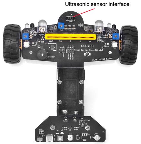 OSOYOO Robot Car For Micro Bit Lesson Ultrasonic Following Osoyoo