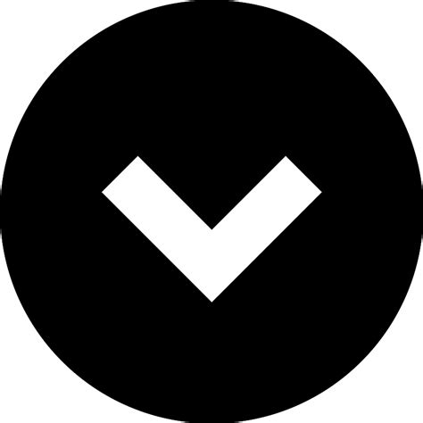 arrow button down 3 vector svg icon svg repo