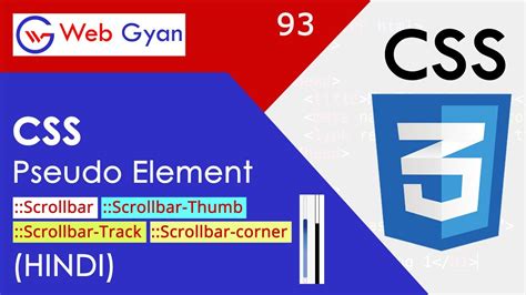 Css Scrollbar Styling Tutorial In Hindi How To Create Custom Scrollbar In Css Youtube