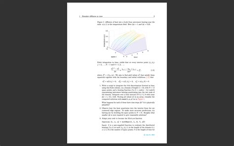 Simulate Diffusion In Time Let S Solve The Chegg