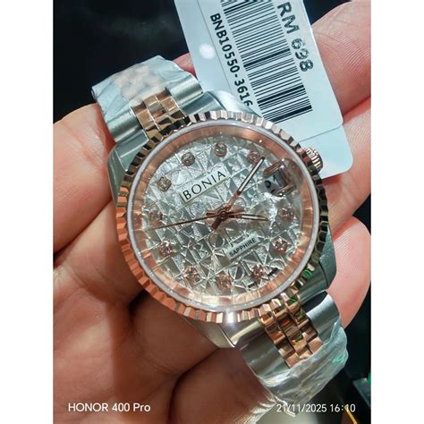 New Bonia Women Elegance Stainless Steel Watch 32 Mm Case Bnb10550