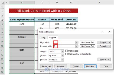 Find And Fill Blank Cells In Excel Design Talk