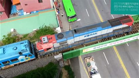 옛강릉철도 구간을 달리는 디젤전기기관차견인 구도색 바다열차 상행 동영상합치기 Youtube