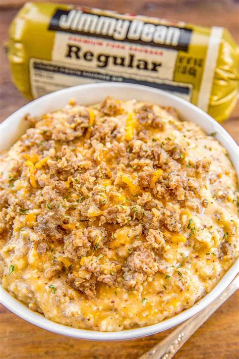 Instant Pot Cheesy Sausage Grits Plain Chicken