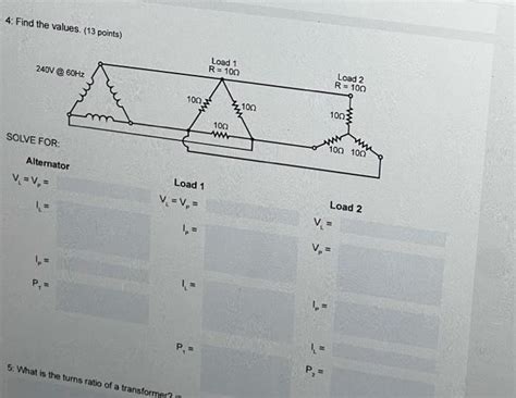 Solved Find The Values Points SOLV VL VP IL Chegg Com