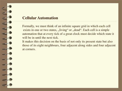 PPT Cellular Automata PowerPoint Presentation Free Download ID 4165369