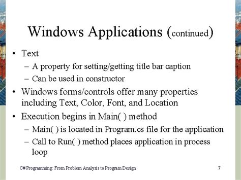 Introduction To Windows Programming C Programming From