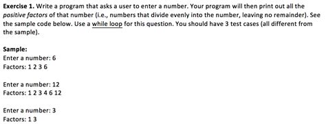 Solved Exercise 1 Write A Program That Asks A User To Enter