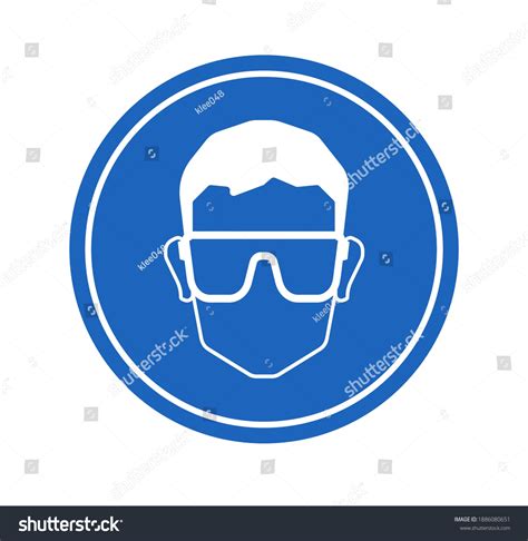 Work Glasses On White Background Stock Vector Royalty Free 1886080651 Shutterstock